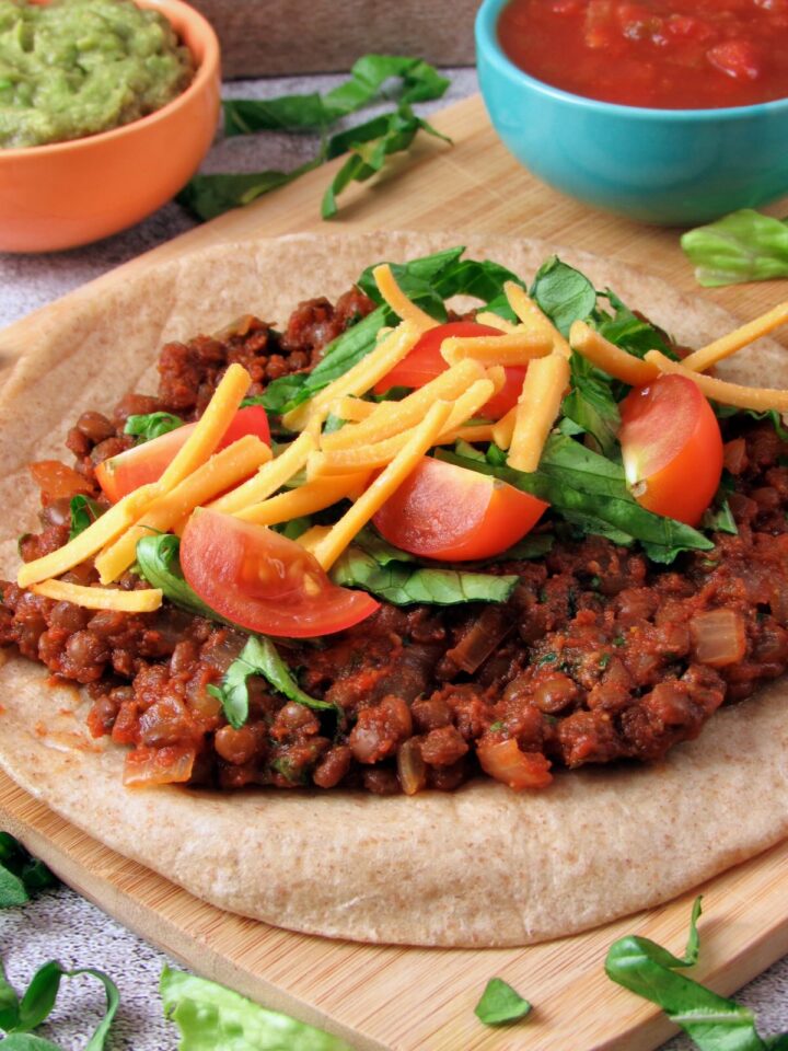 Vegan Lentil Taco Meat (Easy Taco Filling!) - Joyful Balance